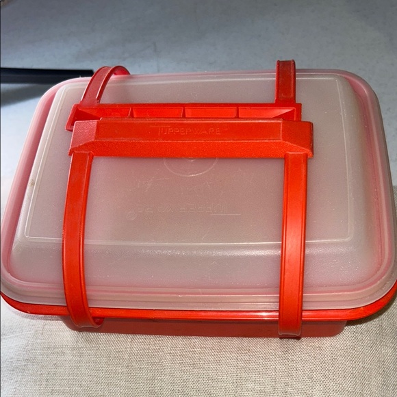 Tupperware | Storage & Organization | Vintage Tupperware Red Storage ...